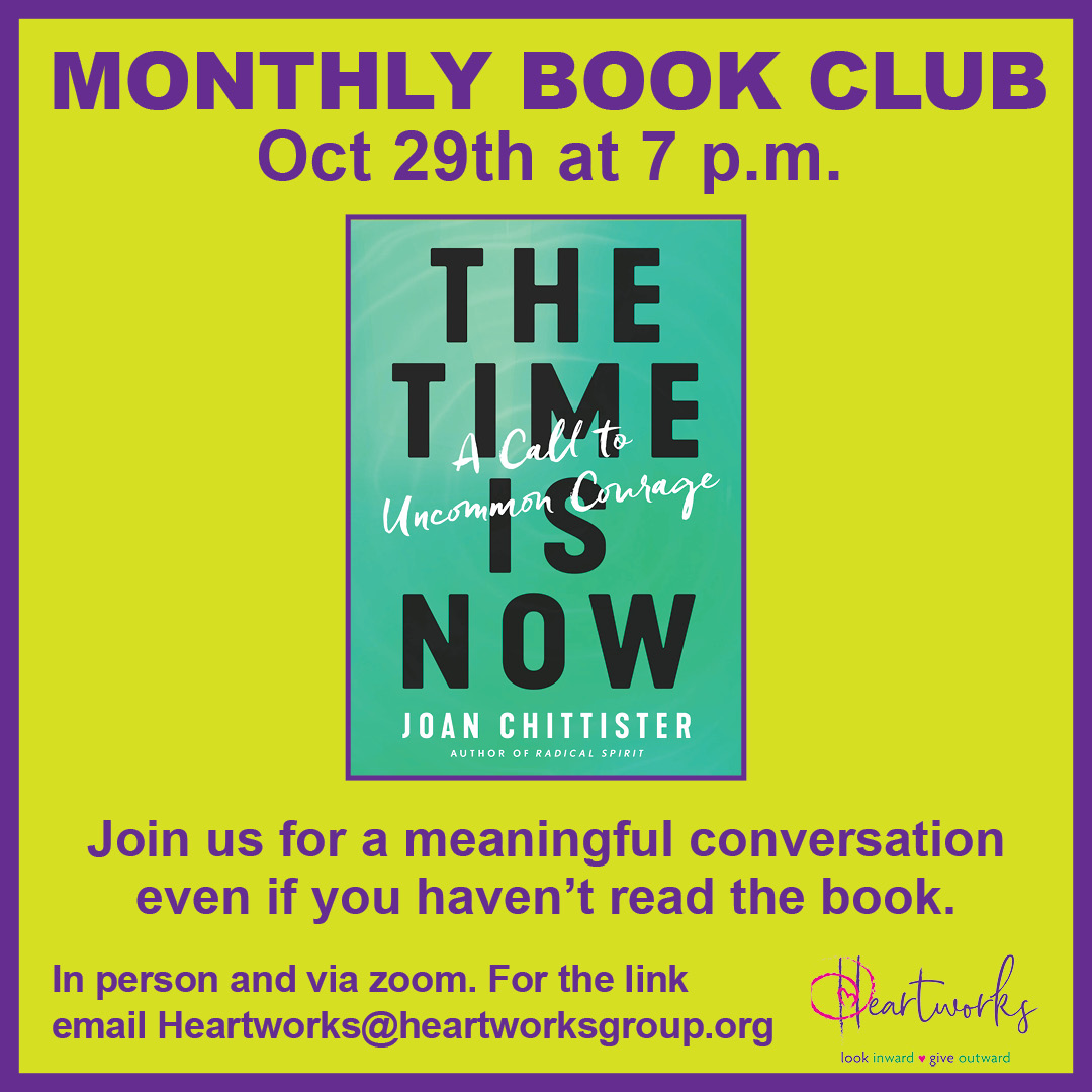 October Book Club in Person & via Zoom - Heartworks